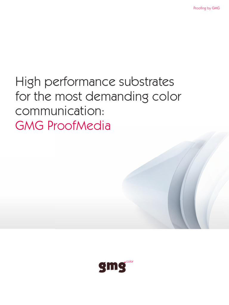GMG ProofMedia Brochure | PDF | Color