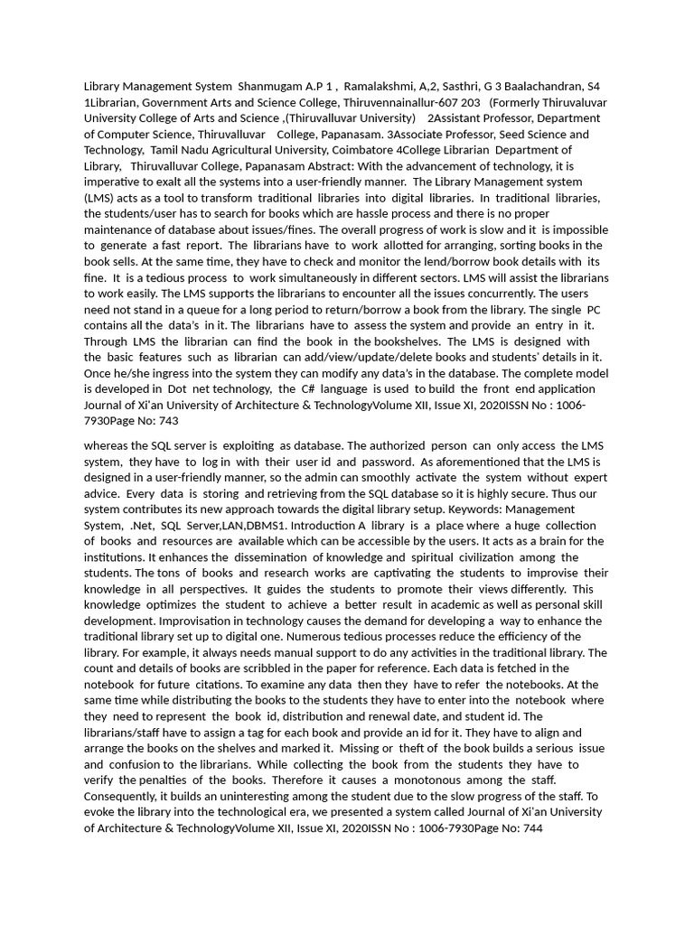 Digital Library Management System Overview | PDF | Databases | Libraries