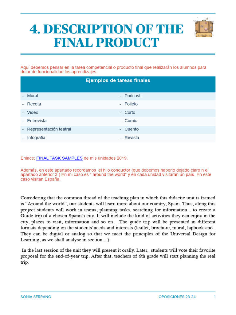 Description of The Final Product | PDF