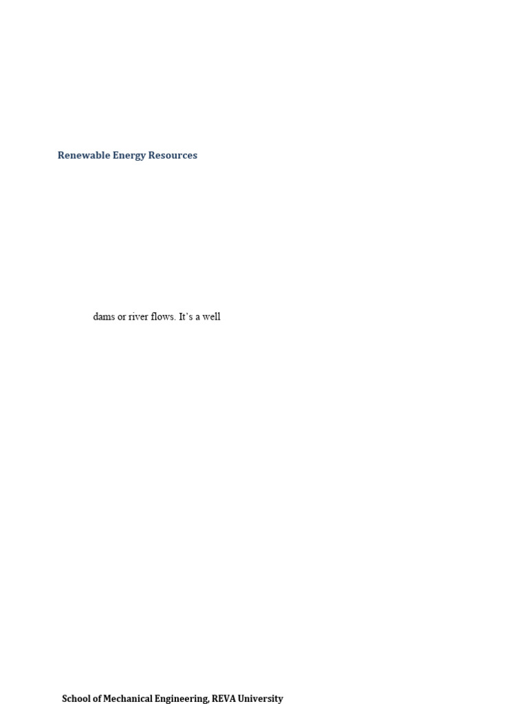 1 Energy Resources Notes | PDF | Photovoltaics | Sustainable Energy