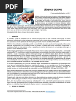 Gêneros Digitais: Conceitos e Características | PDF | Hipertexto | Internet