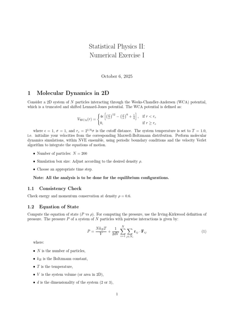 Stat Mech Assignment 1-3 251007 004331 | PDF | Mathematical Physics ...