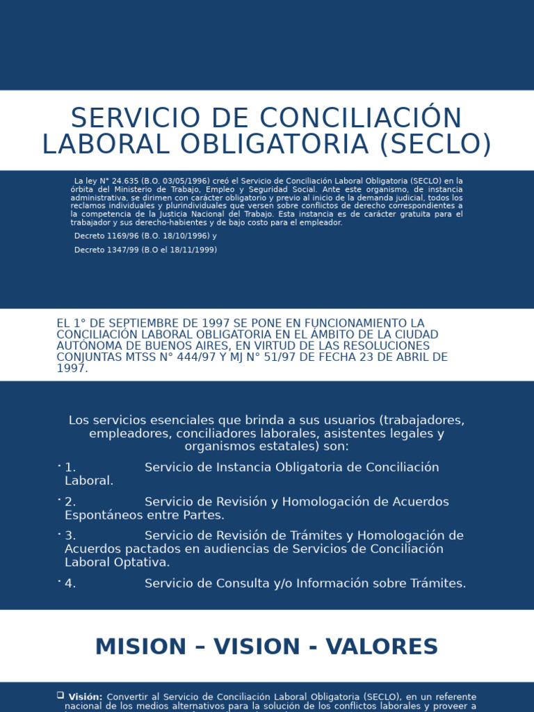 Qué es el SECLO y su funcionamiento | PDF | Derecho laboral | Justicia