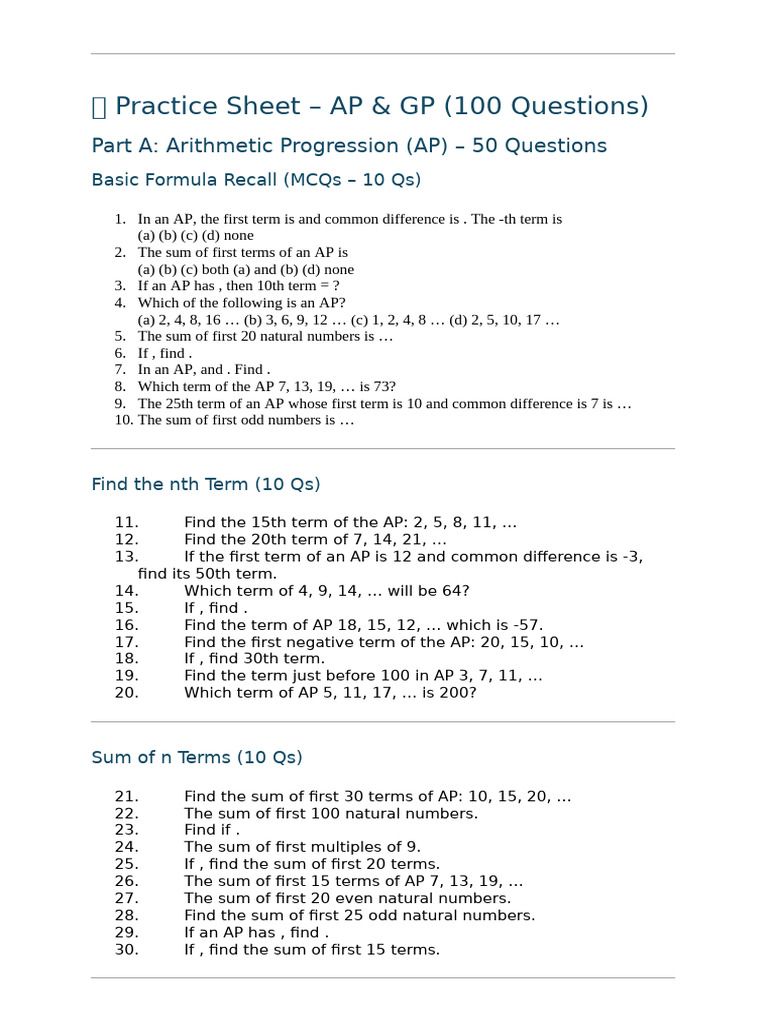 Practice Sheet Bank GP Ap | PDF | Chess Theory | Chess