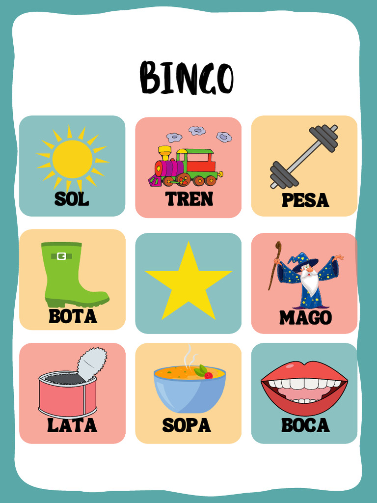 Bingo de Rimas | PDF