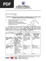 ARAL - Program - Attendance SAMPLE 2025 2026 | PDF | Philippines | Public Administration