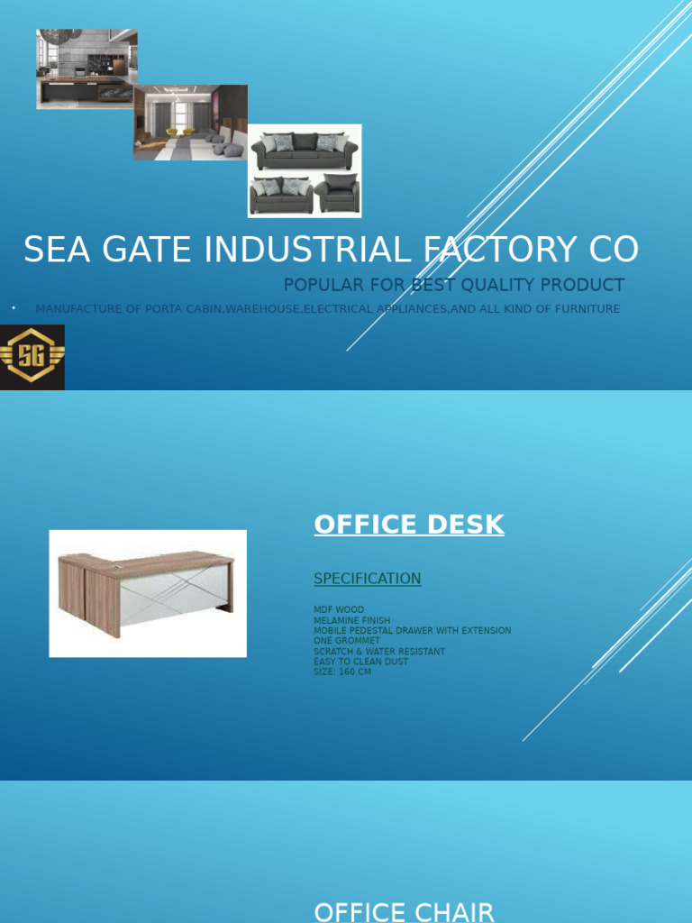 Sea Gate Industrial Factory Co Ngmsa | PDF | Chair | Cabinetry