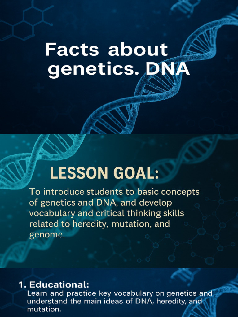 Facts About Genetics - Dna | PDF