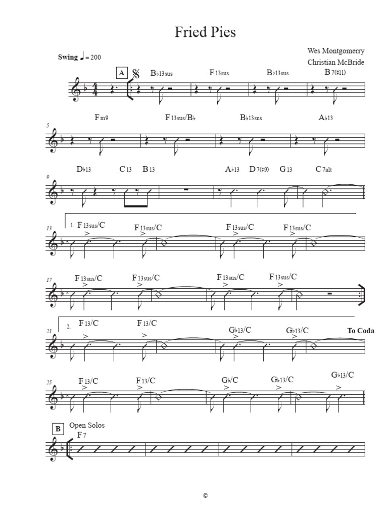 Fried Pies Score | PDF