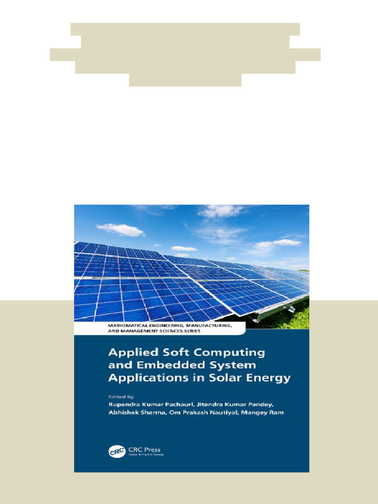 Applied Soft Computing and Embedded System Applications in Solar Energy ...