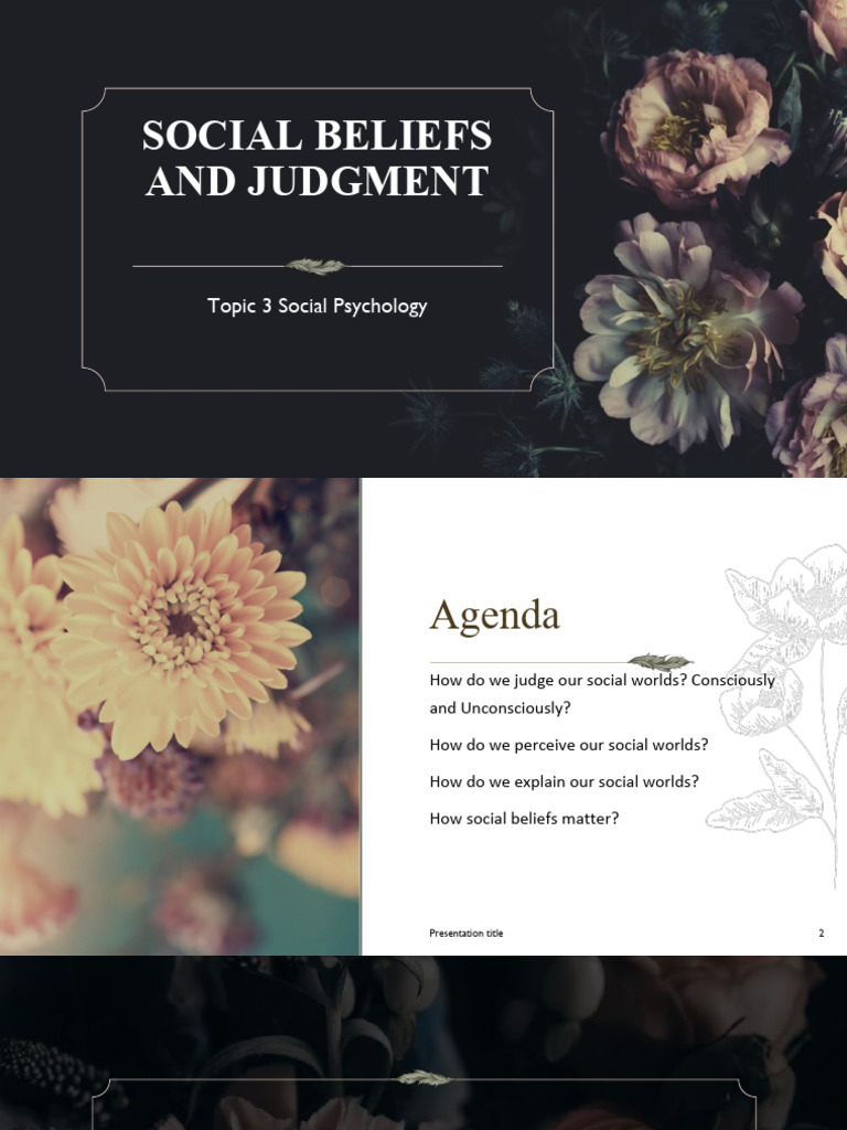 Understanding Social Beliefs and Judgments | PDF | Thought | Intuition