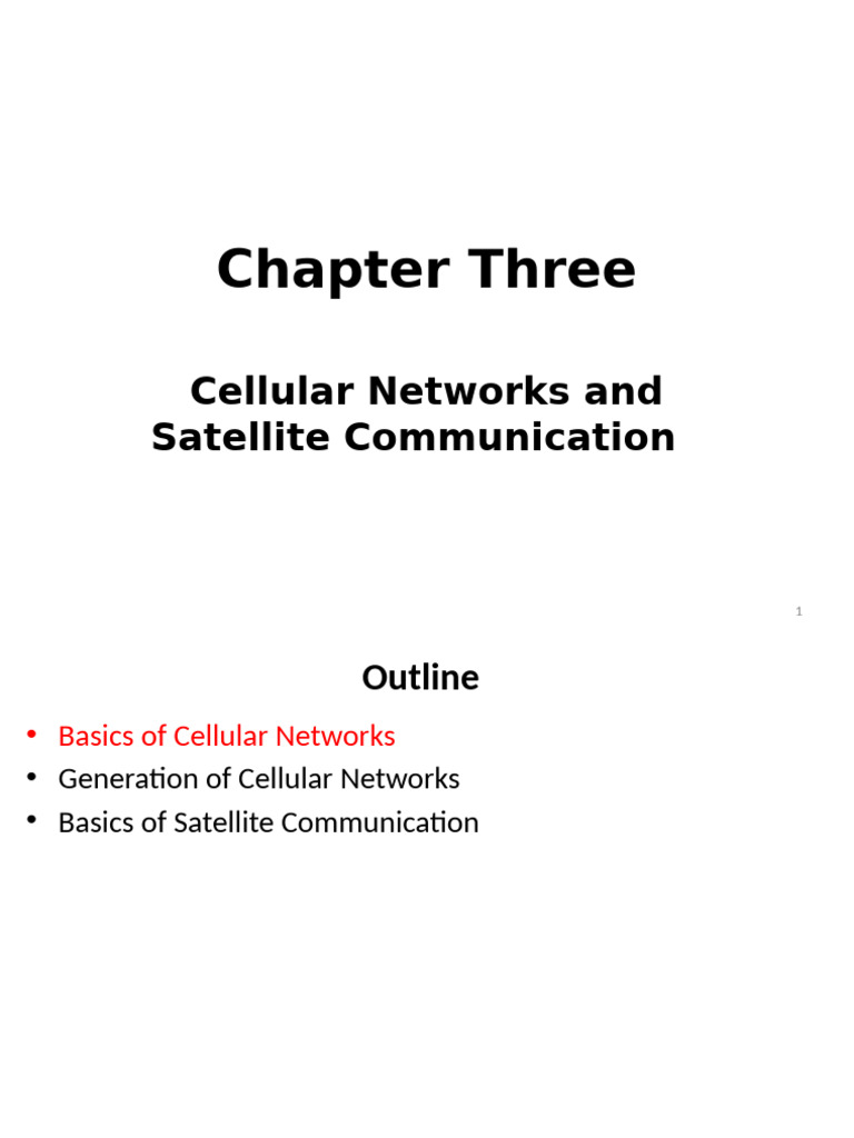 Cellular Networks & Satellite Communication | PDF | Channel Access ...