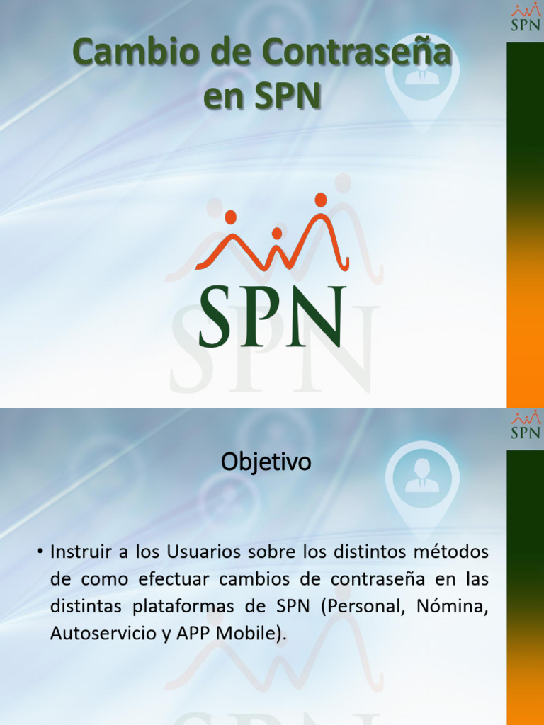 Cambio de Contraseña en SPN | PDF | Contraseña | Aplicación movil