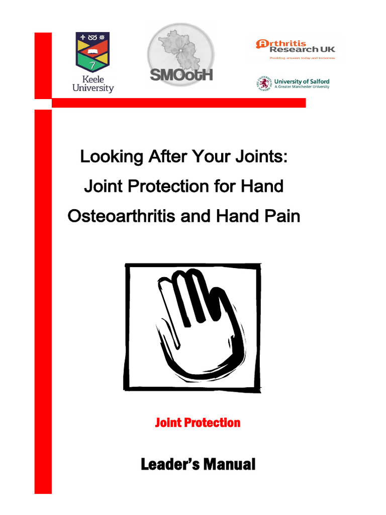 Joint Protection Leaders Manual | PDF | Self Efficacy | Osteoarthritis