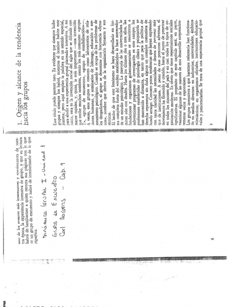 Rogers Carl Grupos de Encuentro Cap1 PDF Free | PDF
