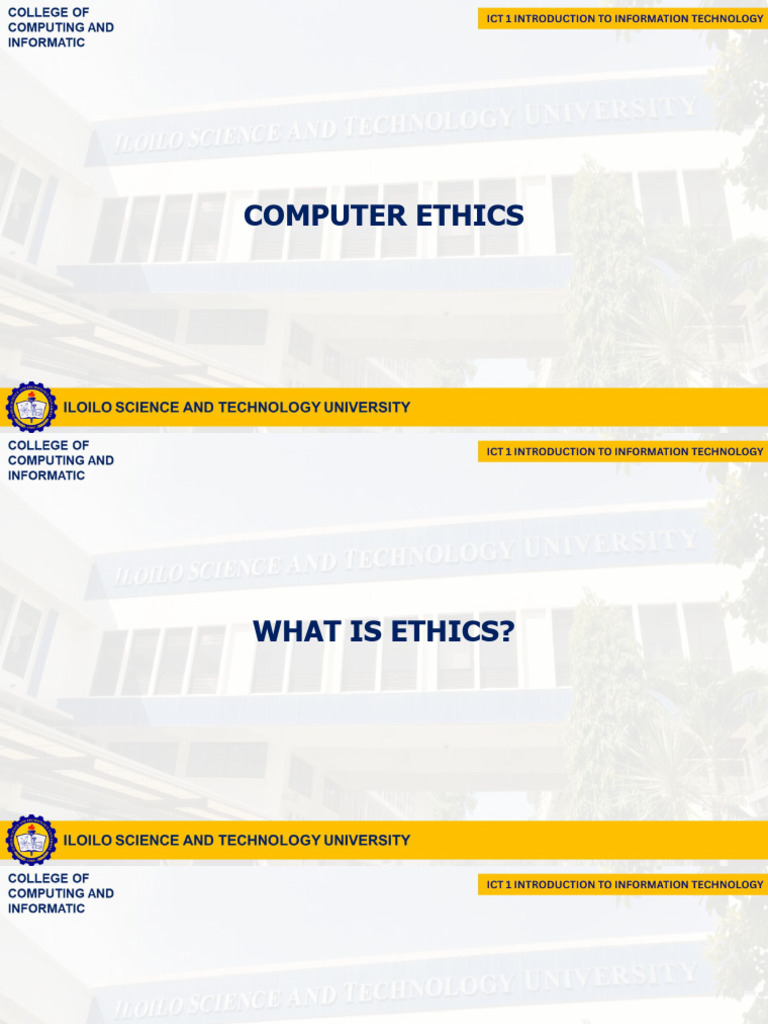 Unit 3 COMPUTERS ETHICS | PDF | Computing | Evaluation