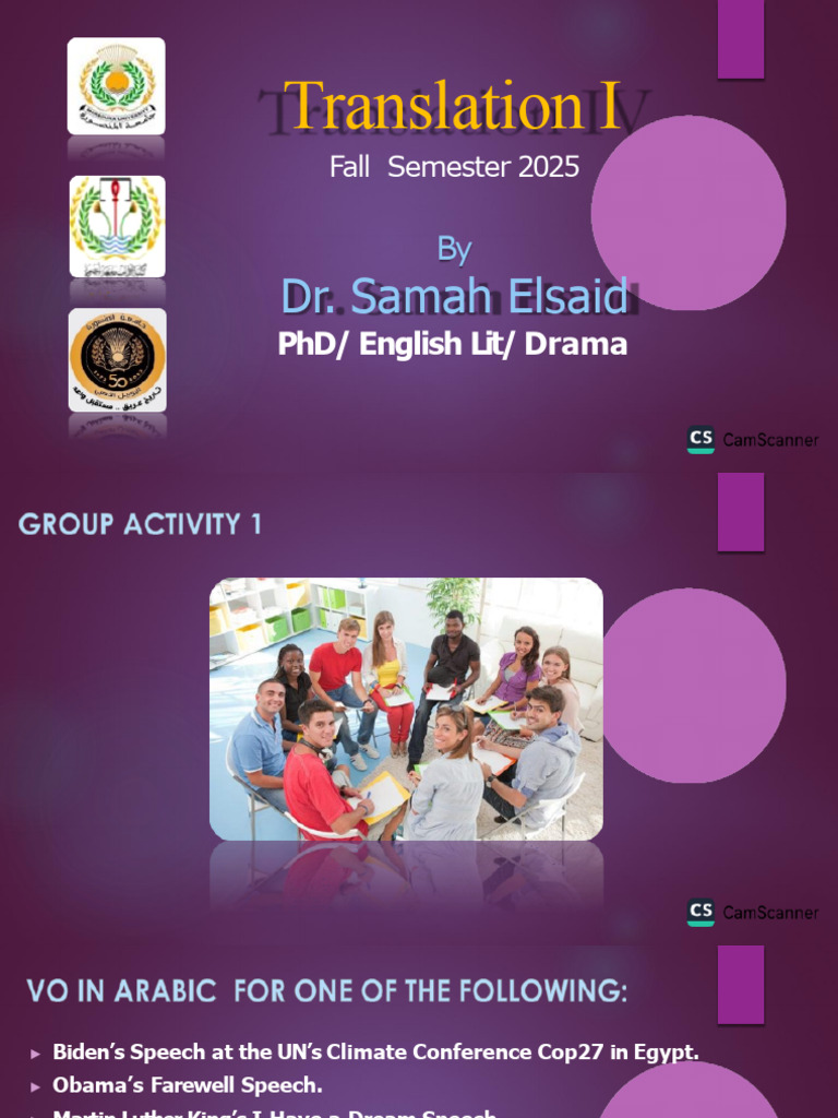 Fundamentals of Translation Activities 1 | PDF