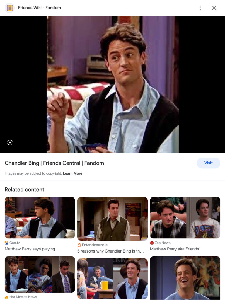 Chandler Bing: Friends Character Overview | PDF