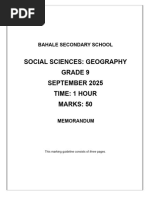 Geography Grade9 Term4 Exam 2025 | PDF | Fuels | Fossil Fuels