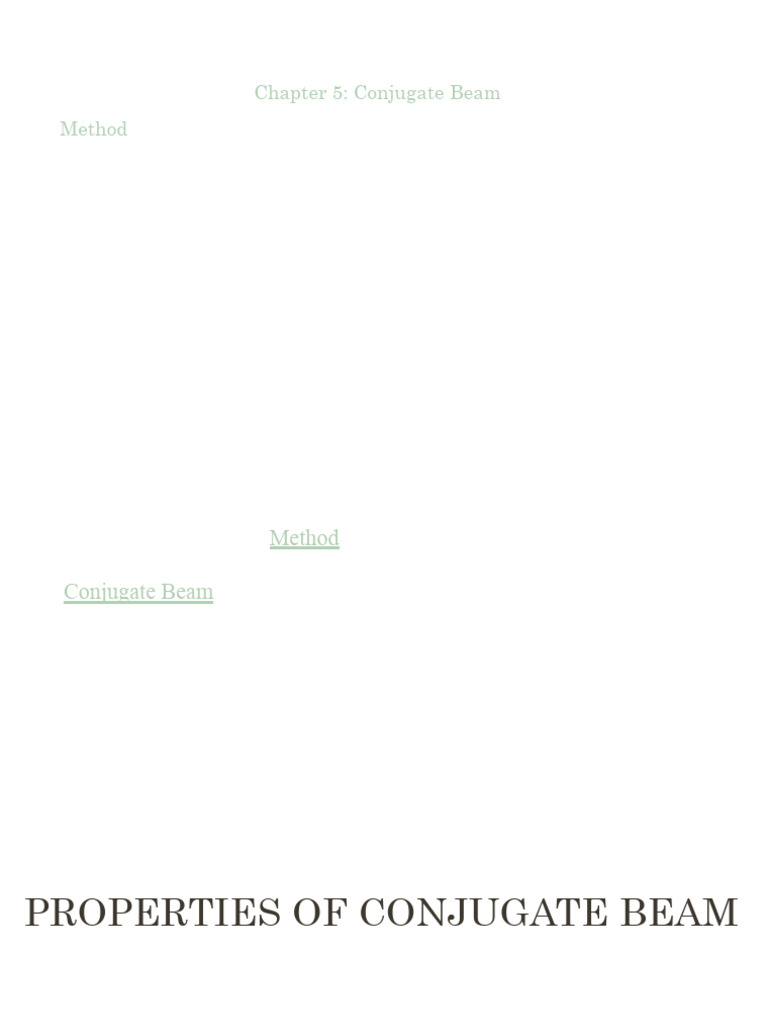 CHAPTER 5 - Conjugate Beam Method | PDF | Structural Engineering ...