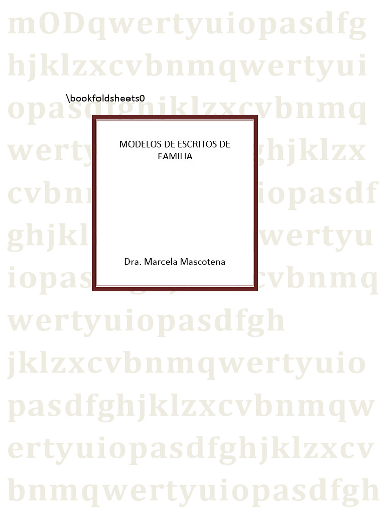 Modelos de Escritos de Familia | PDF | Divorcio | Demanda judicial