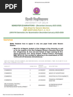 DU Final Datesheet May-June 2025 | PDF | Bachelor Of Arts | Qualifications