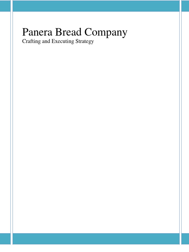 Panera Bread Case Analysis | PDF | Franchising | Strategic Management