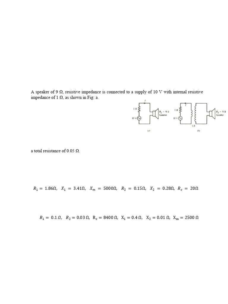 Transformer Calculations and Analysis | PDF | Transformer | Electric ...