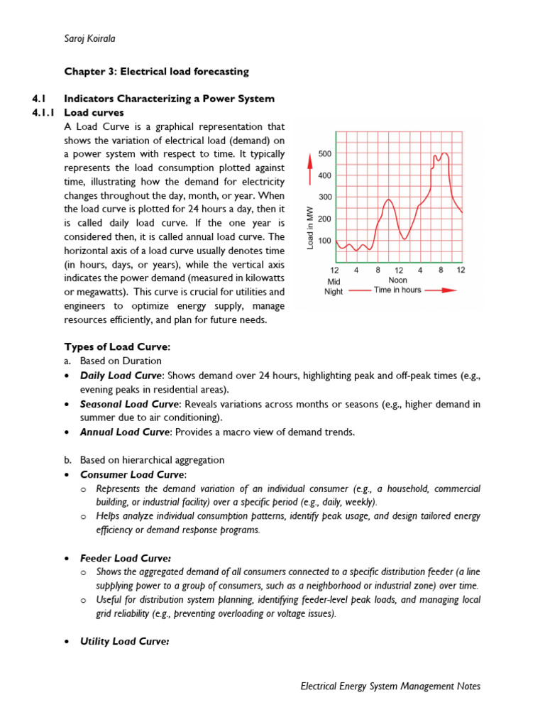 Electrical Load Forecasting Insights | PDF | Forecasting | Electrical Grid