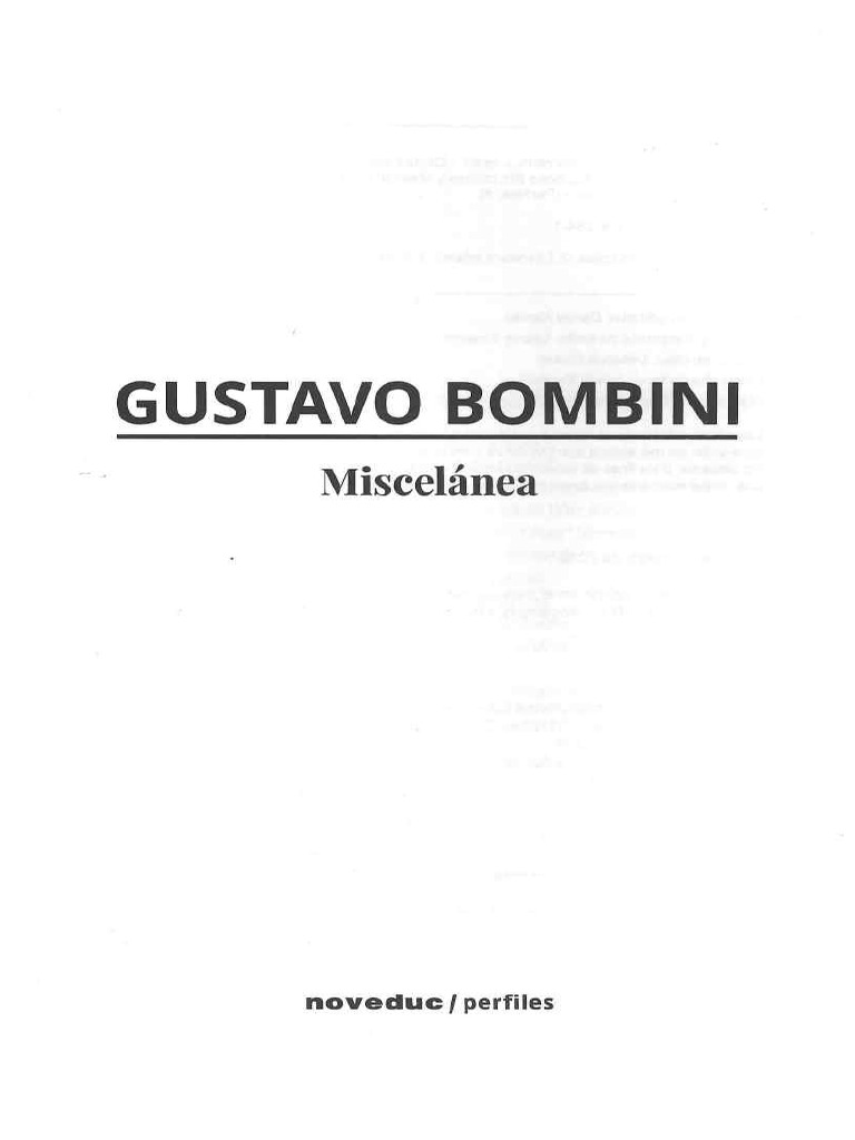Bombini 2018 | PDF