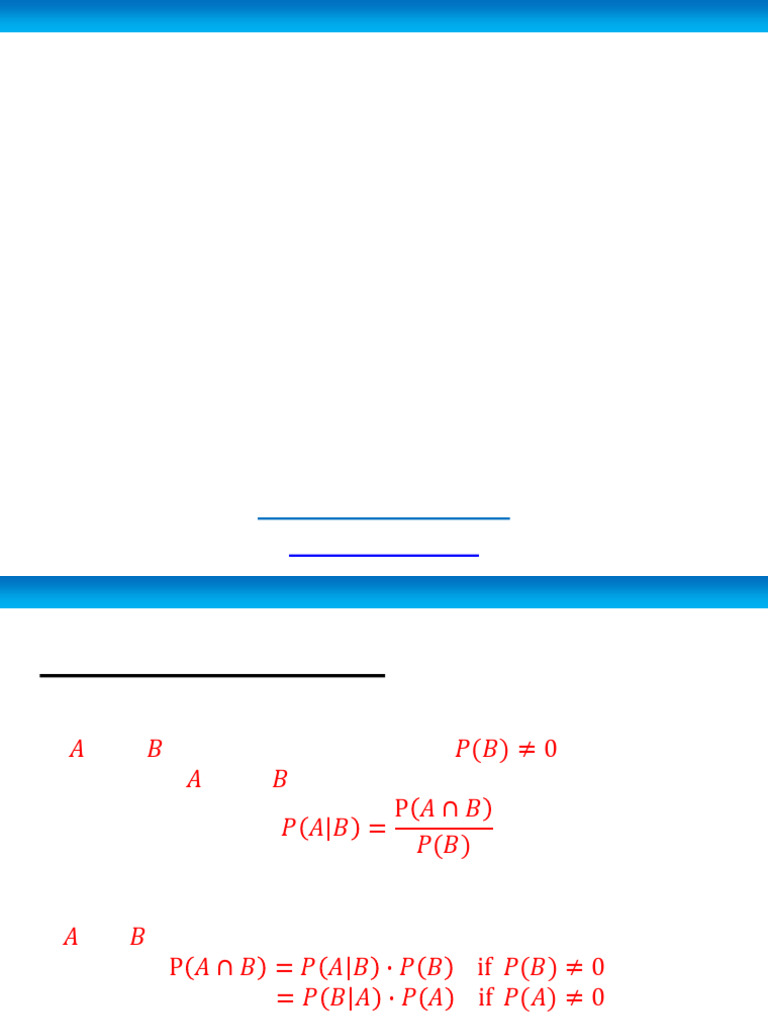 Lec2 - Conditional Probability | PDF | Probability | Mathematics