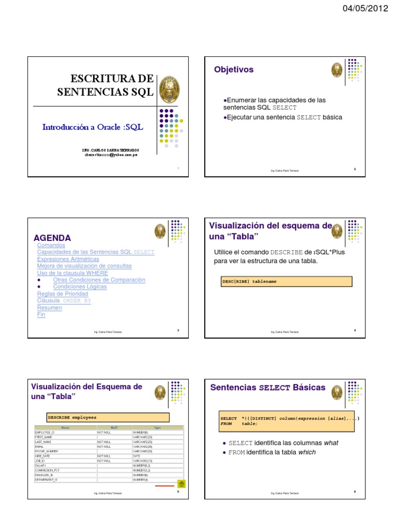 Introduccion Al Lenguaje de Datos SQL | PDF | SQL | Programación de computadoras
