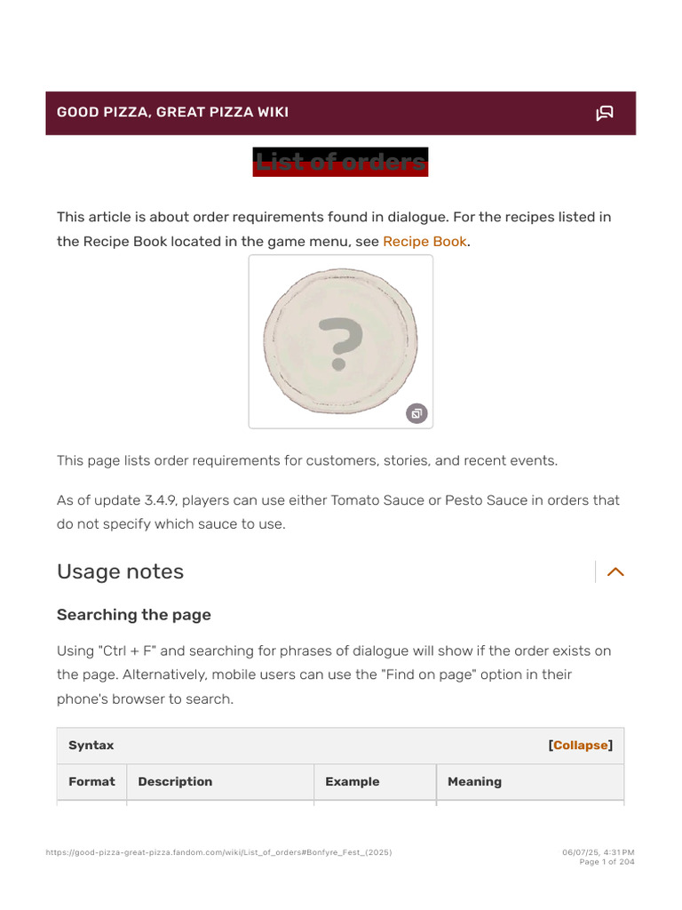 Order Requirements for Healthy Pizzas | PDF | Pizza | Sausage
