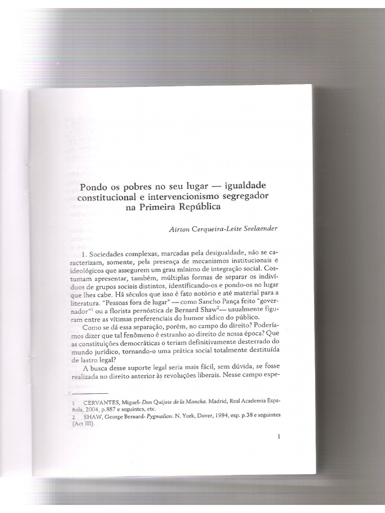 SEELAENDER - Airton-Pondo Os Pobres em Seu Lugar | PDF