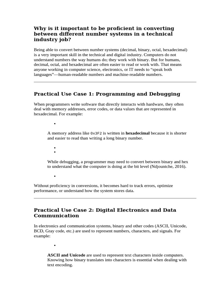 Why Is It Important To Be Proficient in Converting | PDF | Ebcdic | Character Encoding