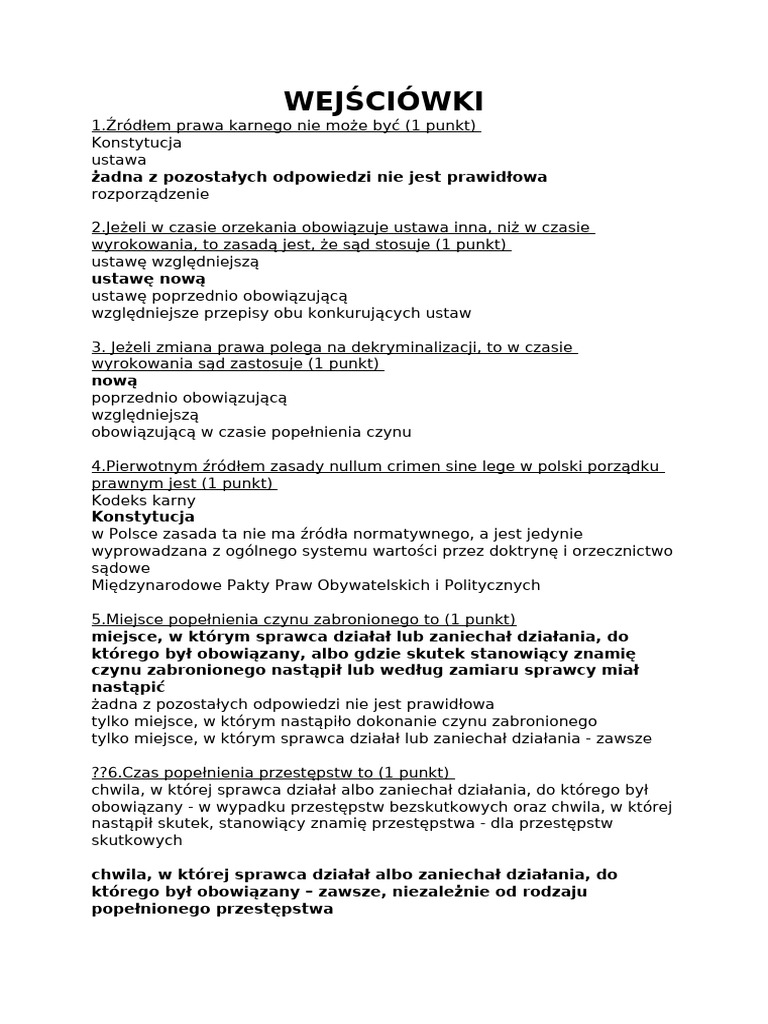 Powtorka Pyt. Zamkniete | PDF