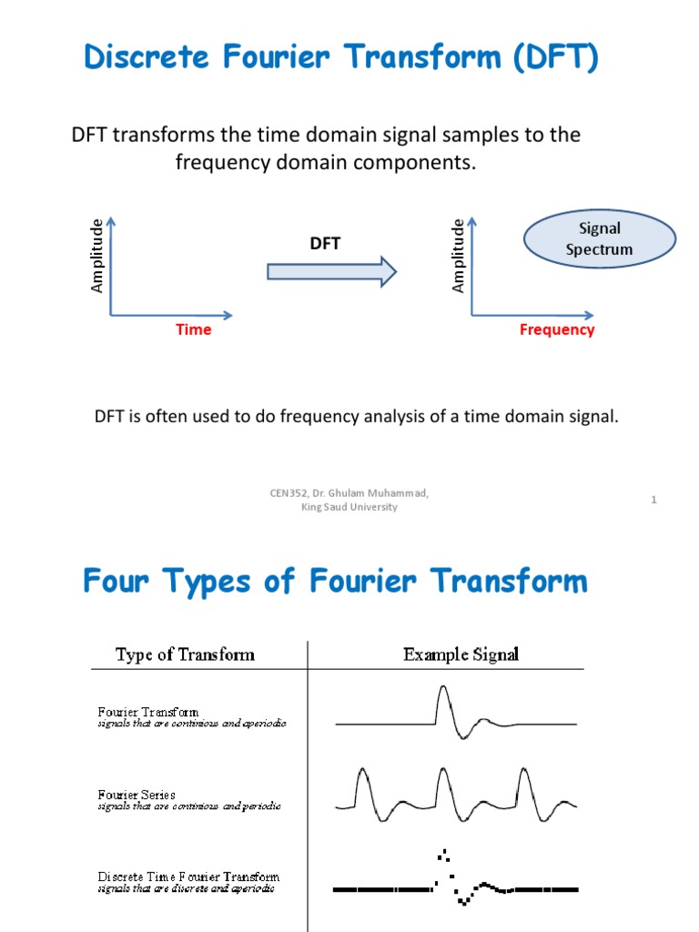DSP CEN352 ch4 DFT | PDF | Discrete Fourier Transform | Fourier Analysis