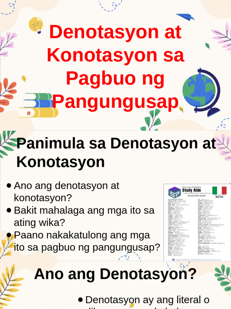 FILIPINO5 Q2 13 Nagagamit Ang Mga Salitang May Denotasyon | PDF