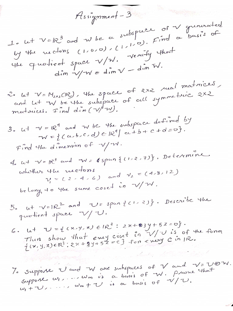 LinearAlgebra Tutorial3 | PDF