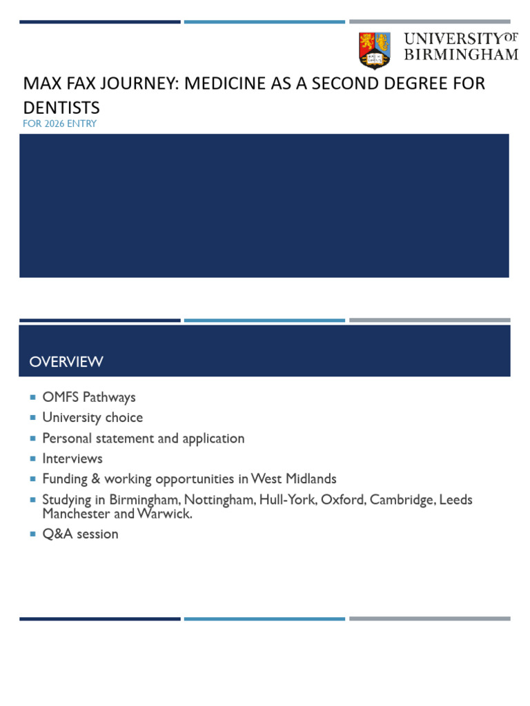 Max Fax Journey Medicine As A Second Degree For Dentists Presentation ...