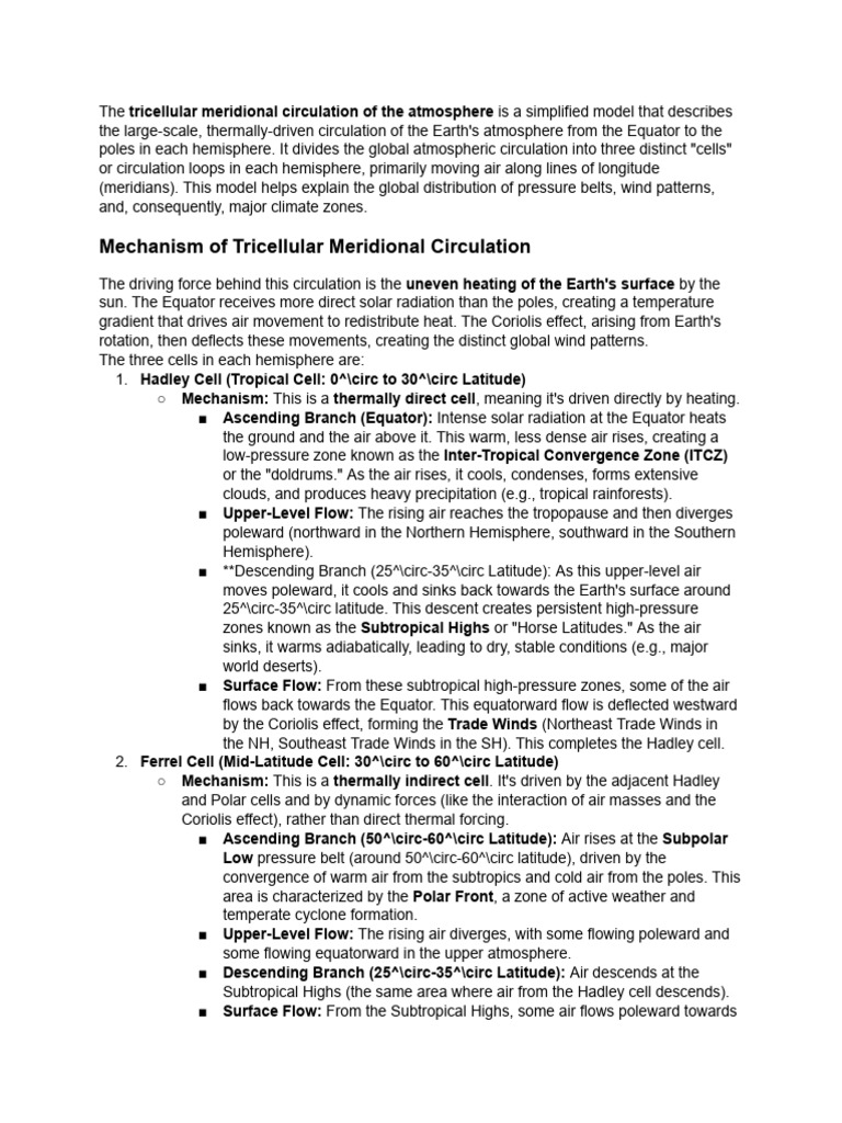 Discuss The Mechanism and Significance of Tric.. | PDF | Atmospheric ...