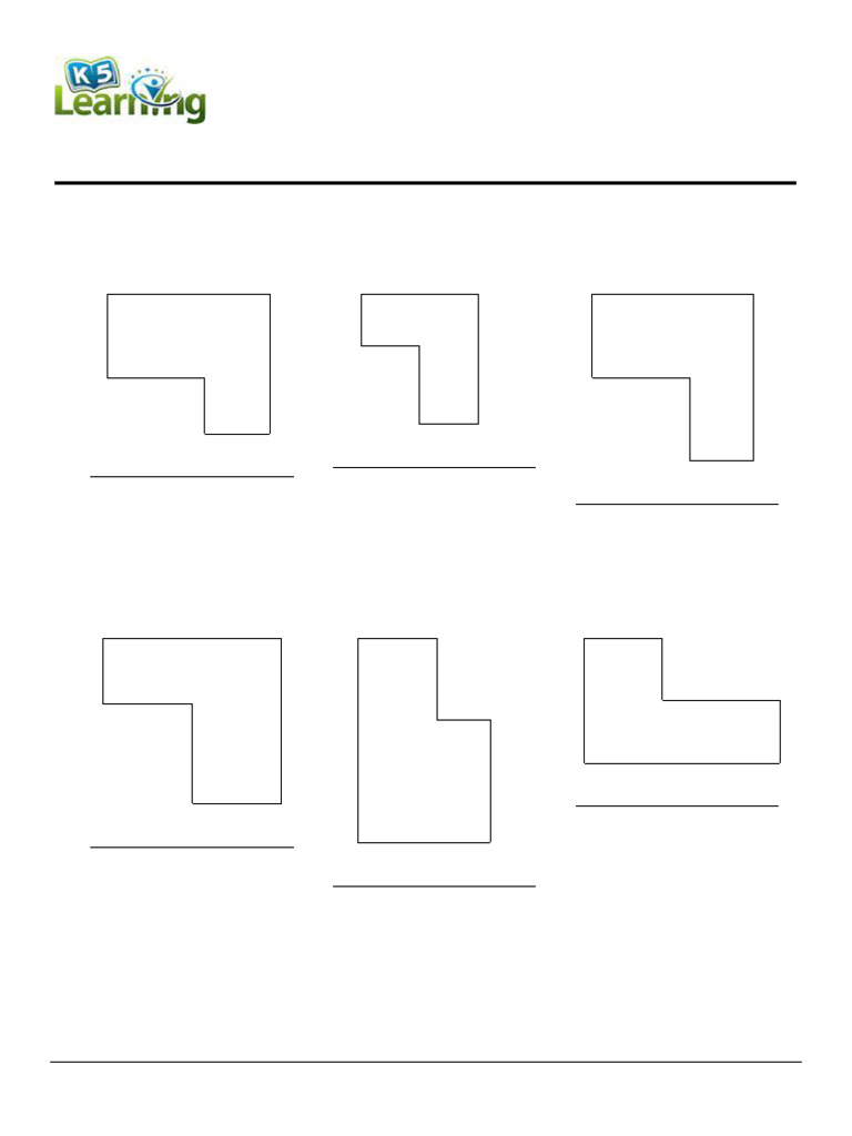 Grade 6 Area and Perimeter Irregular Rectangular Shapes | PDF