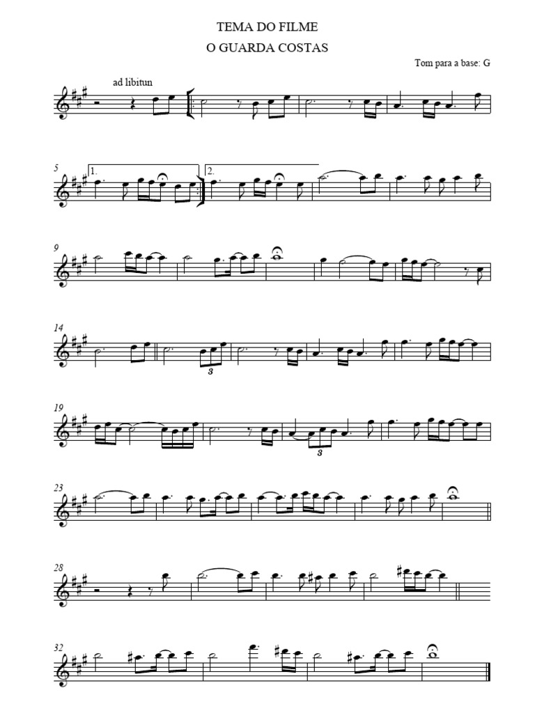 Sax Tenor G de Efeito | PDF