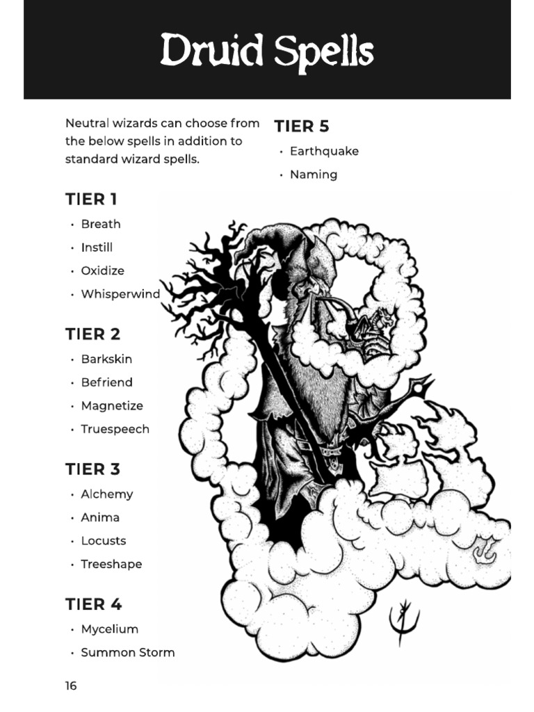 Neutral Wizard Spells | PDF
