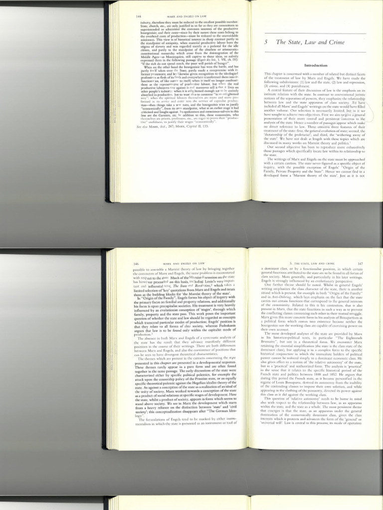 Cain and Hunt - The State, Law, and Crime. in Marx and Engels On Law ...