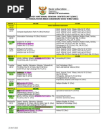 NSC Matric Exam Timetable 2025 | PDF | Linguistics | Languages Of Africa