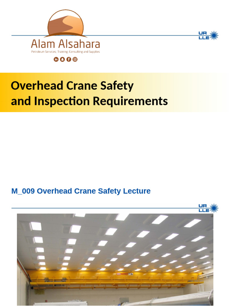 Overhead Crane Safety Guidelines | PDF | Crane (Machine) | Wear