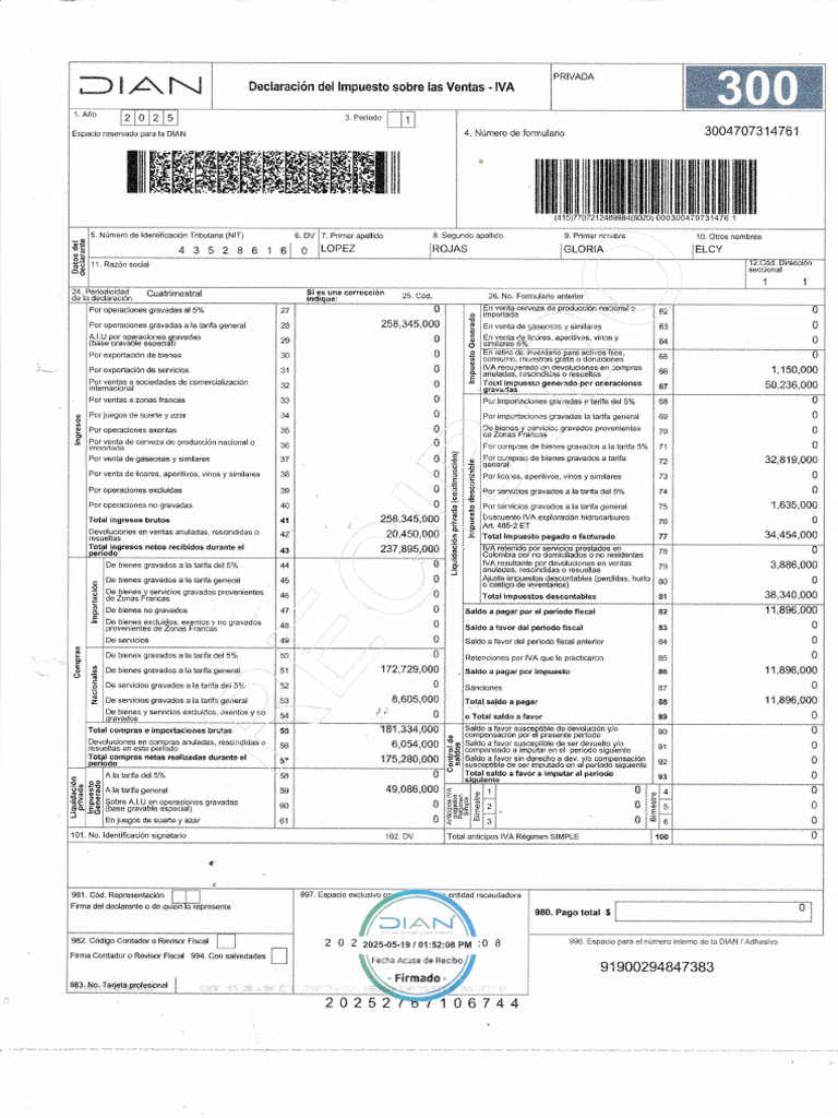 Declaración IVA 2023: Formulario y Detalles | PDF
