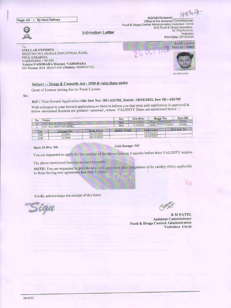 Food & Drug Controller Administration (FDCA), Government of India | PDF