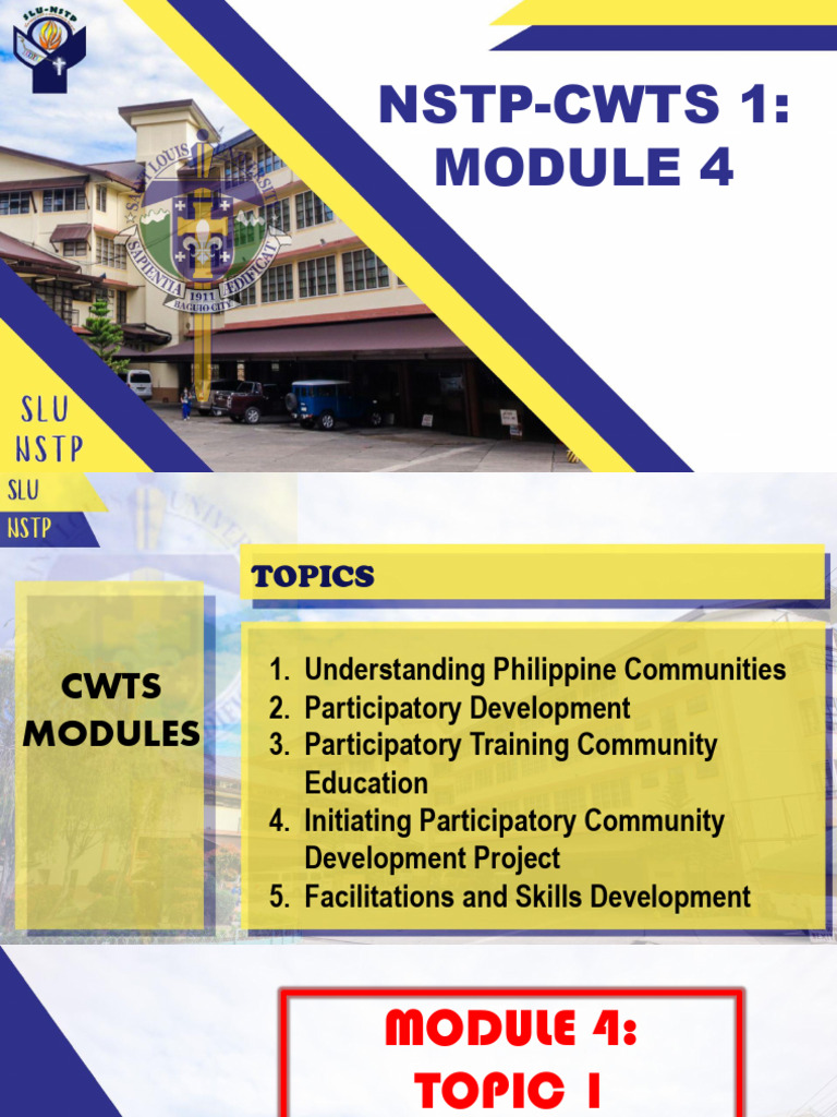 1-3 NSTP-CWTS-1 - Module-4 - Topic-1-3 Understanding-Philippine-Communities | PDF | Learning ...